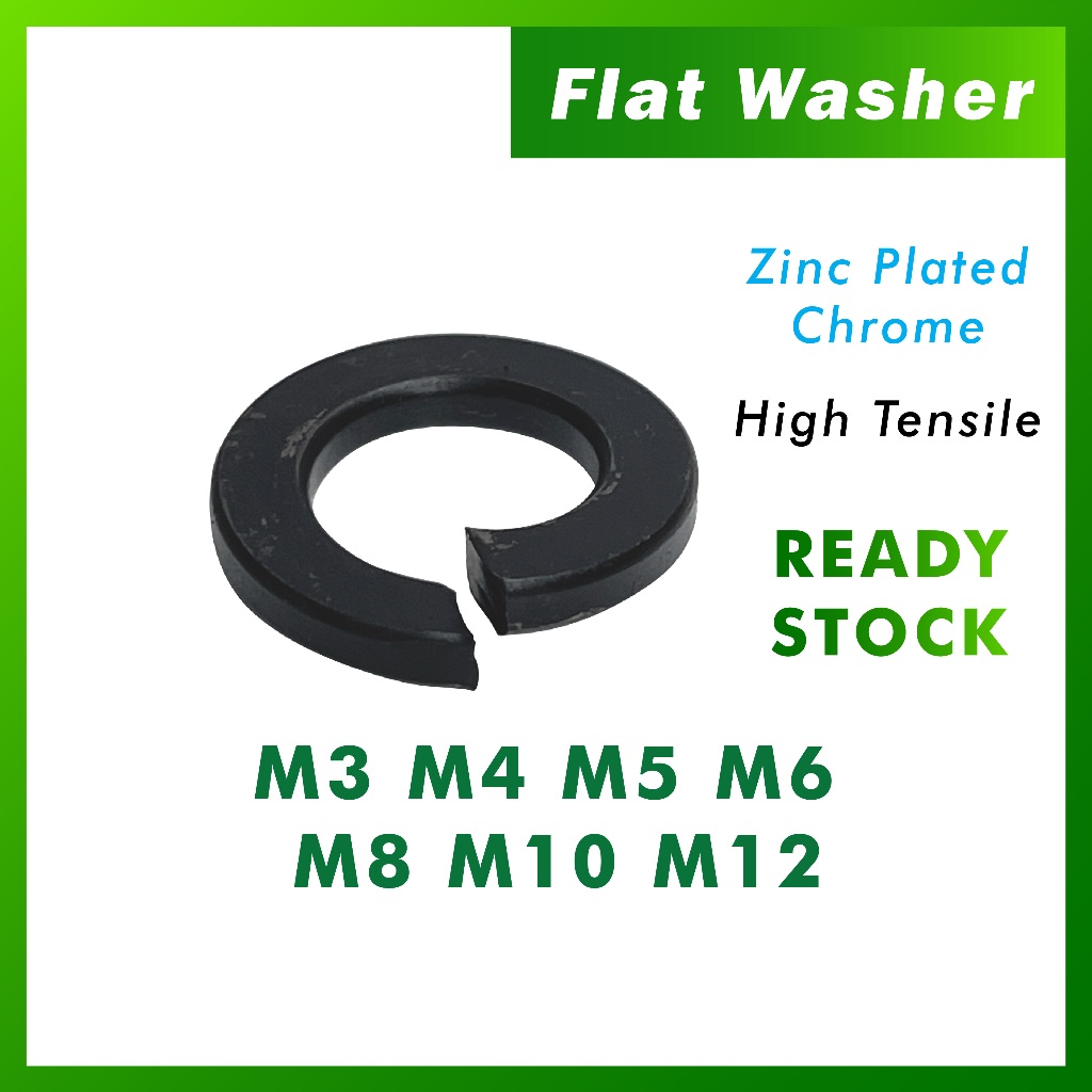 SPRING WASHER/LOCK WASHER M3 ~ M12 | Shopee Malaysia