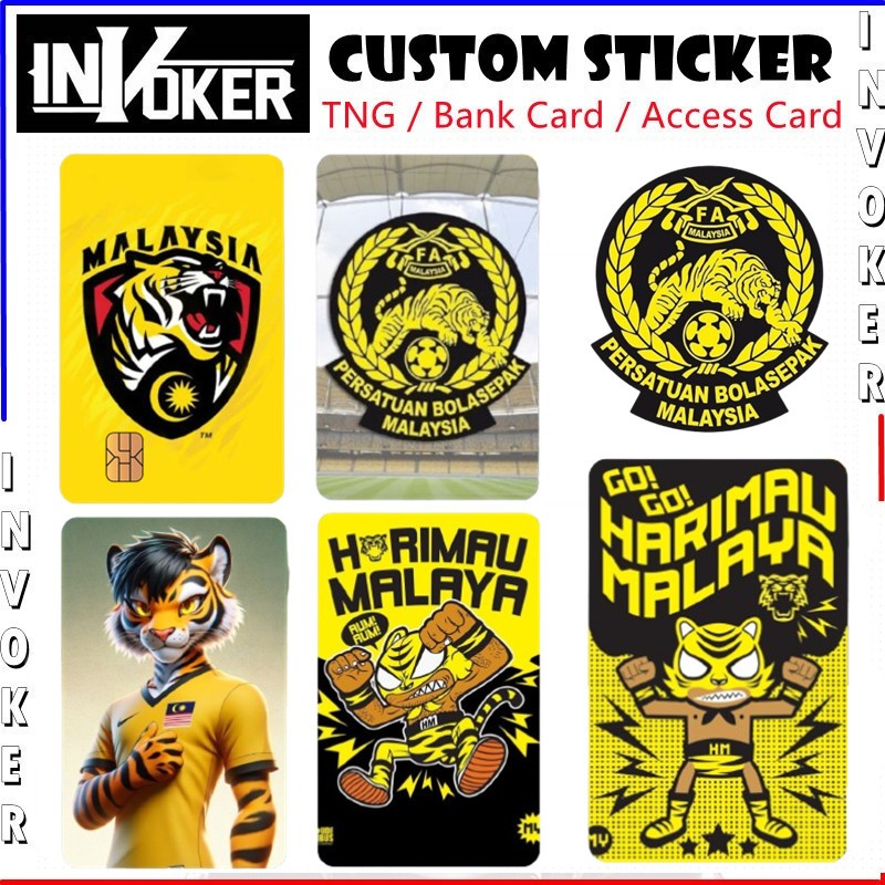 Harimau Malaysia National Football Team - Touch n Go Card Sticker / TNG ...