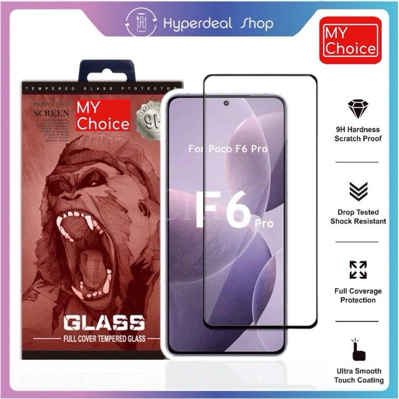 MyChoice Tempered Glass Poco F6 5G | Poco F6 Pro 5G Poco F6 Pro Poco F6 ...