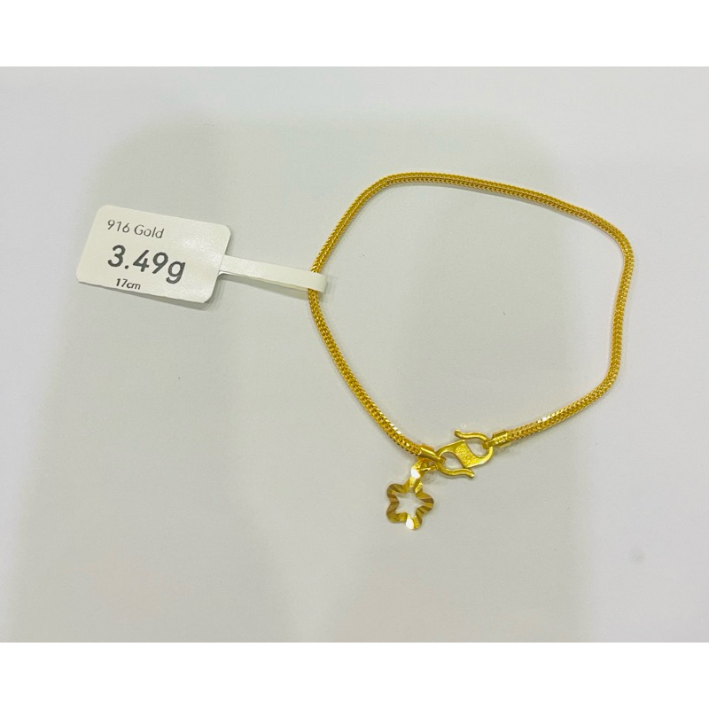 Youloong Rantai/Gelang tangan Pandora EMAS916/ 916Gold Pandora bracelet ...