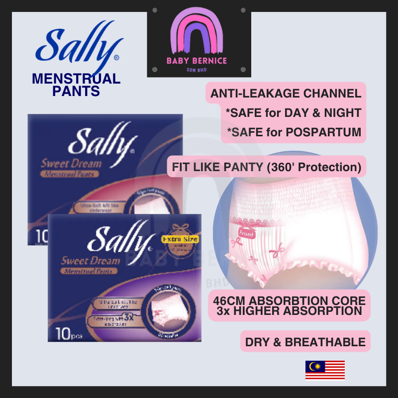 SALLY *MENSTRUAL PANTS* Sweet Dream Maternity Overnight Panty PADS IBU ...
