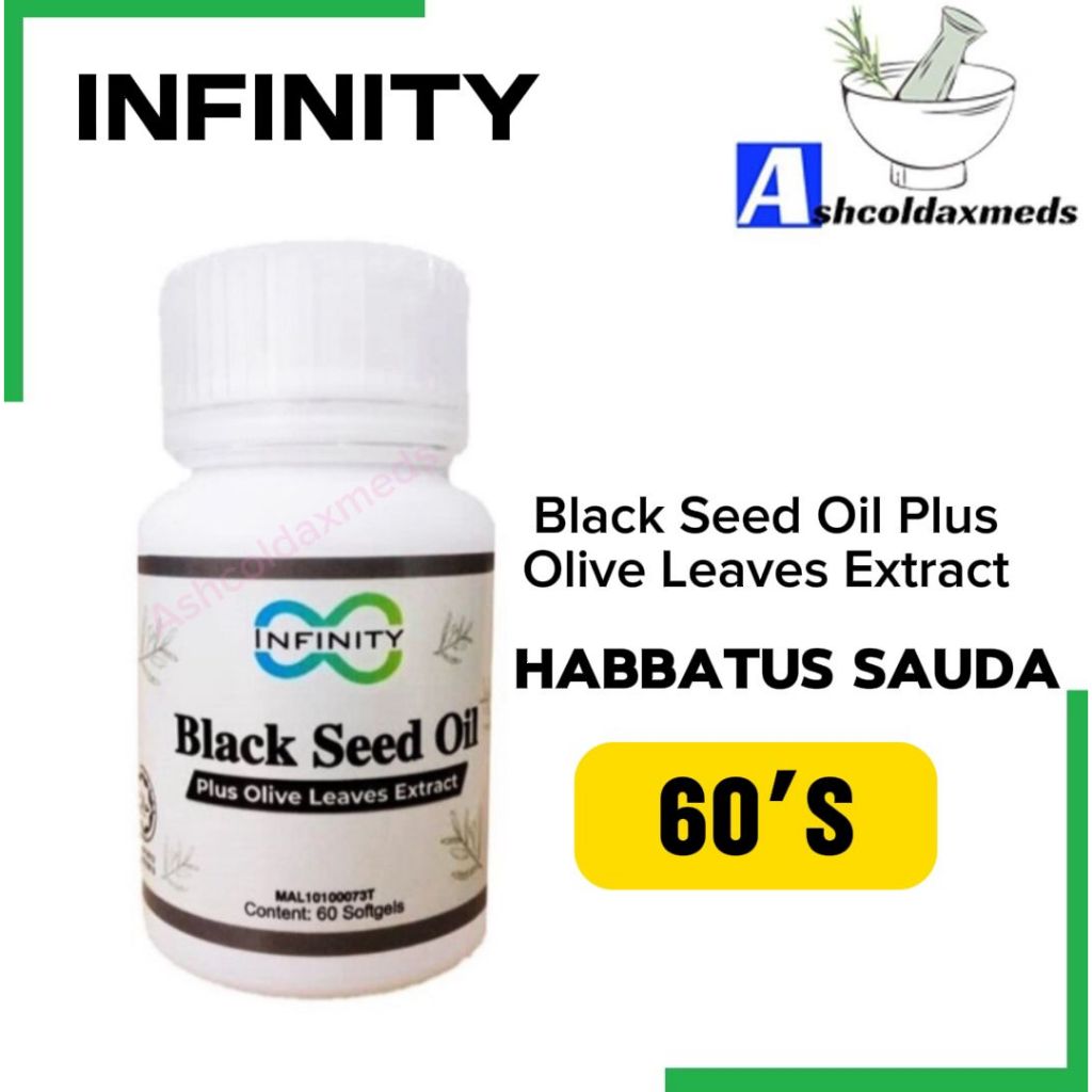 Infinity Black Seed Oil Plus Olive Leaves Extract (60 Softgels) EXP12 ...