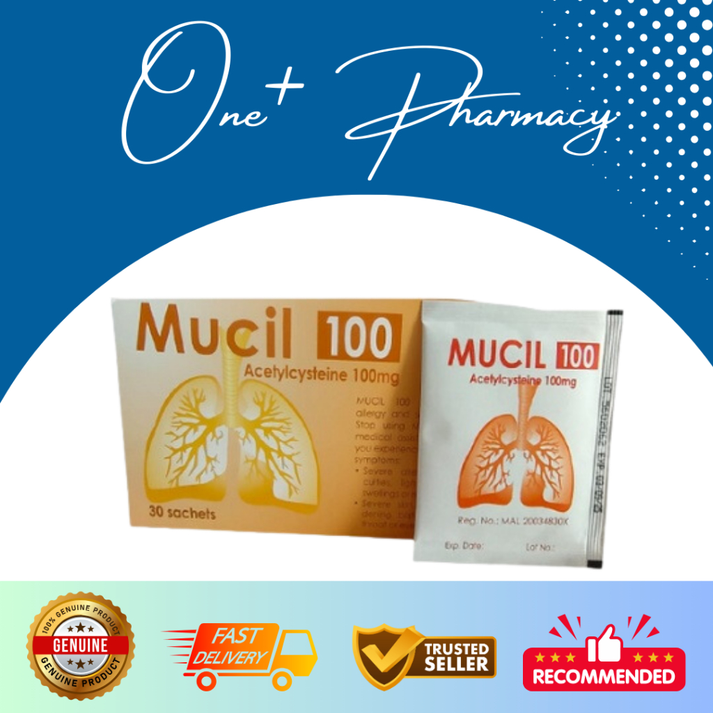 Mucil 100mg 5g (1sachet) (ubat kahak budak) | Shopee Malaysia