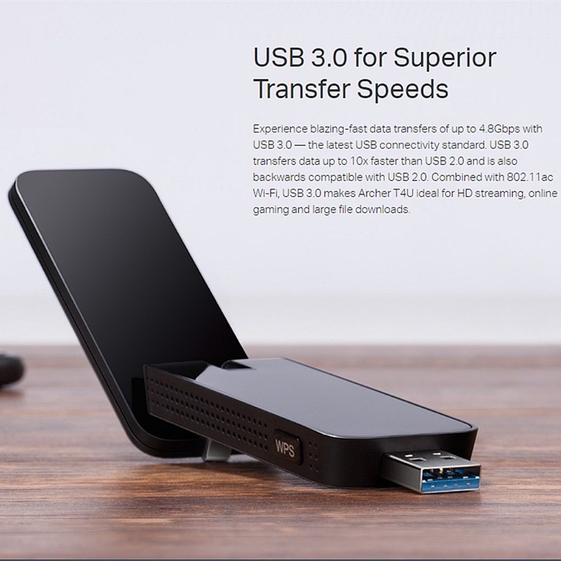 [LATEST】TP-Link Archer T4U AC1300 Mu-Mimo Wireless USB 3.0 Wifi Adapter ...