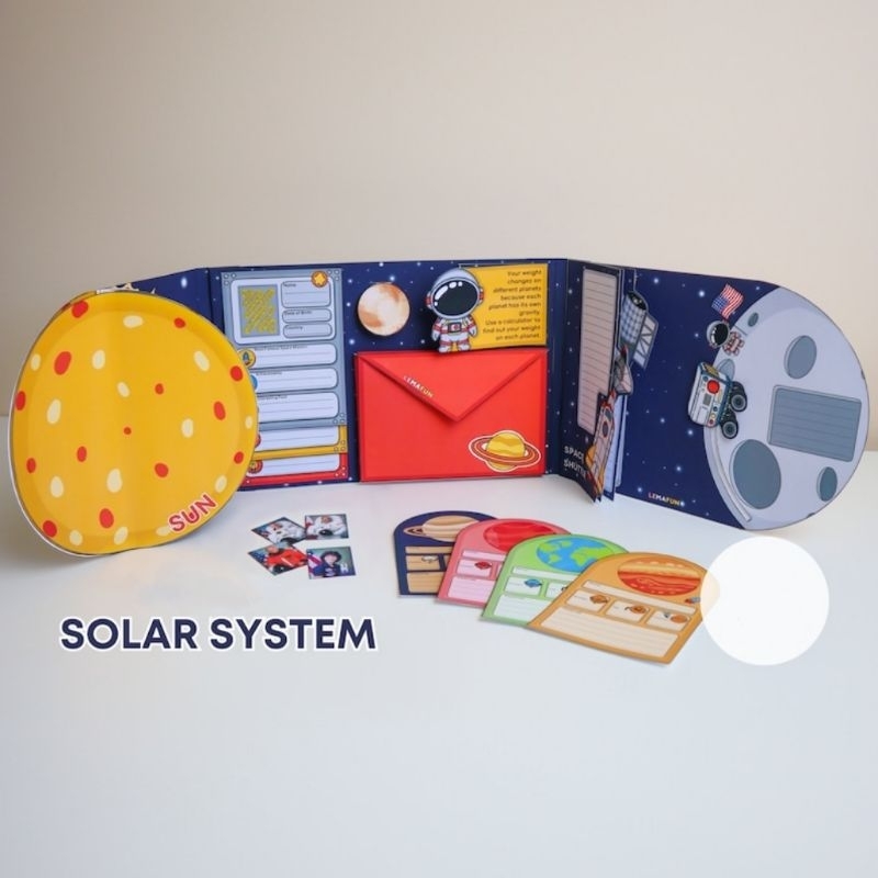 Paper Doll Solar System Lapbook/Education/Mainan/Buku/Kertas patung ...