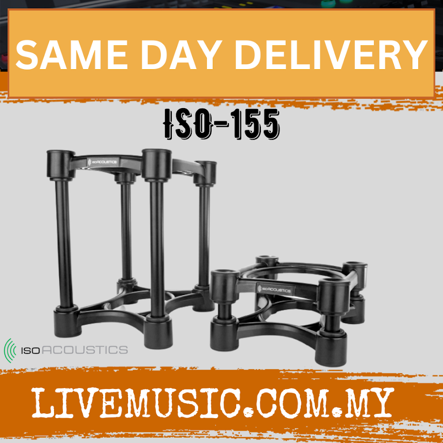 IsoAcoustics ISO-155 Studio Monitor Acoustic Isolation Stand - Pair ...