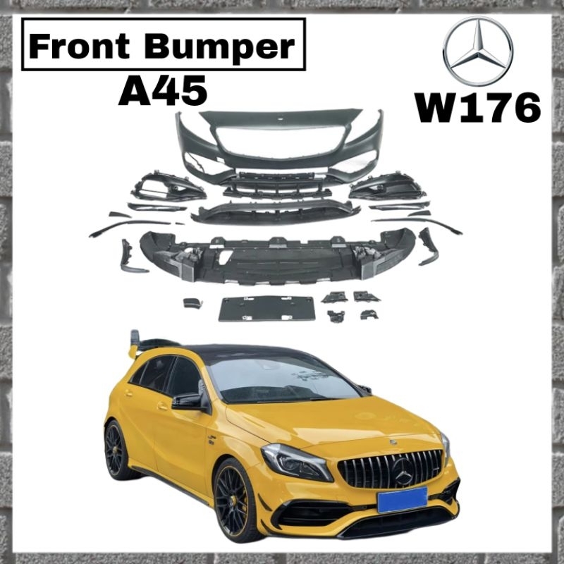Mercedes Benz W176 A Class A45 Bodykit Front Bumper Side Skirt Rear ...