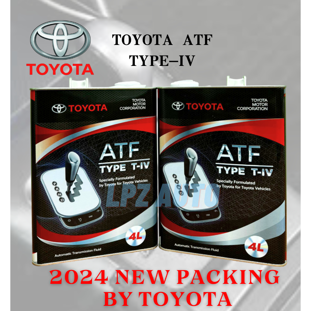Toyota AUTO TRANSMISSION FLUID (ATF) Type T-IV Gear Oil 4L 08886-81015 ...