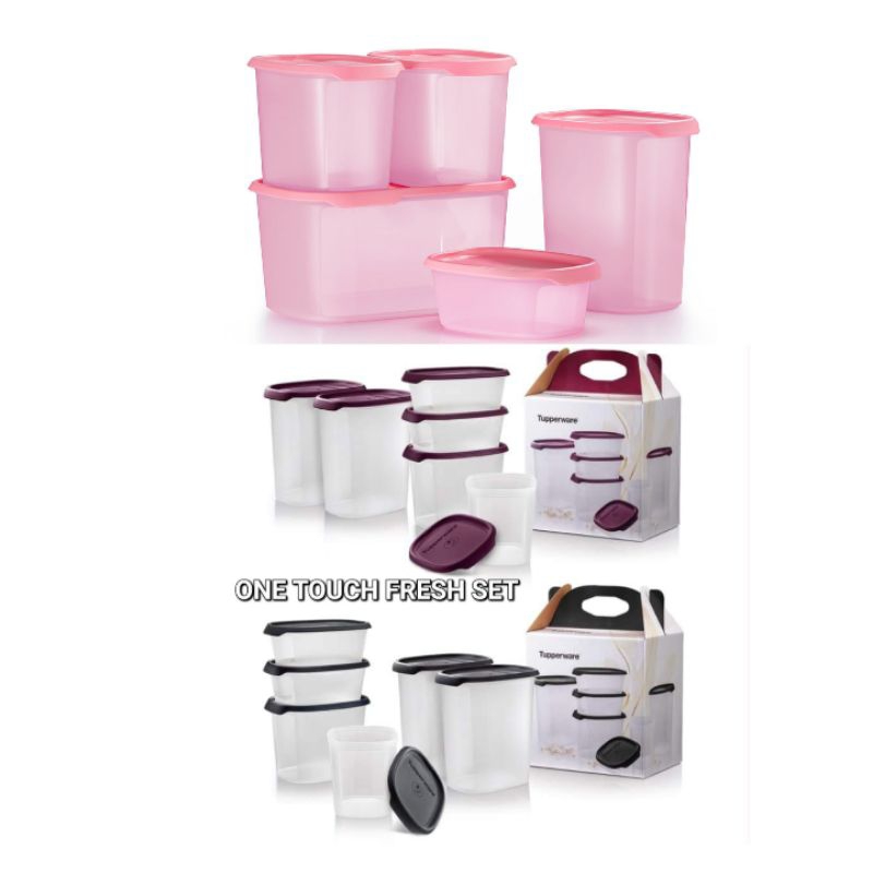 TUPPERWARE ONE TOUCH FRESH SET | Shopee Malaysia