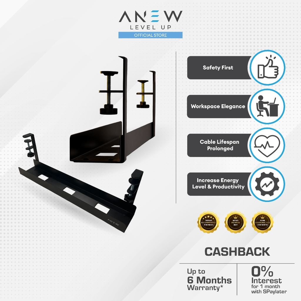 ANEW Cable Management Organizer Tray Manage Extension Plug & Cables ...