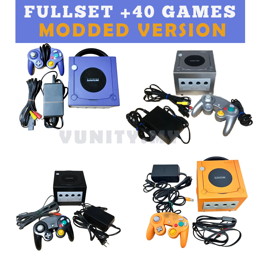 Gamecube Original Nintendo Fullset Modded Console + Controller Free ...