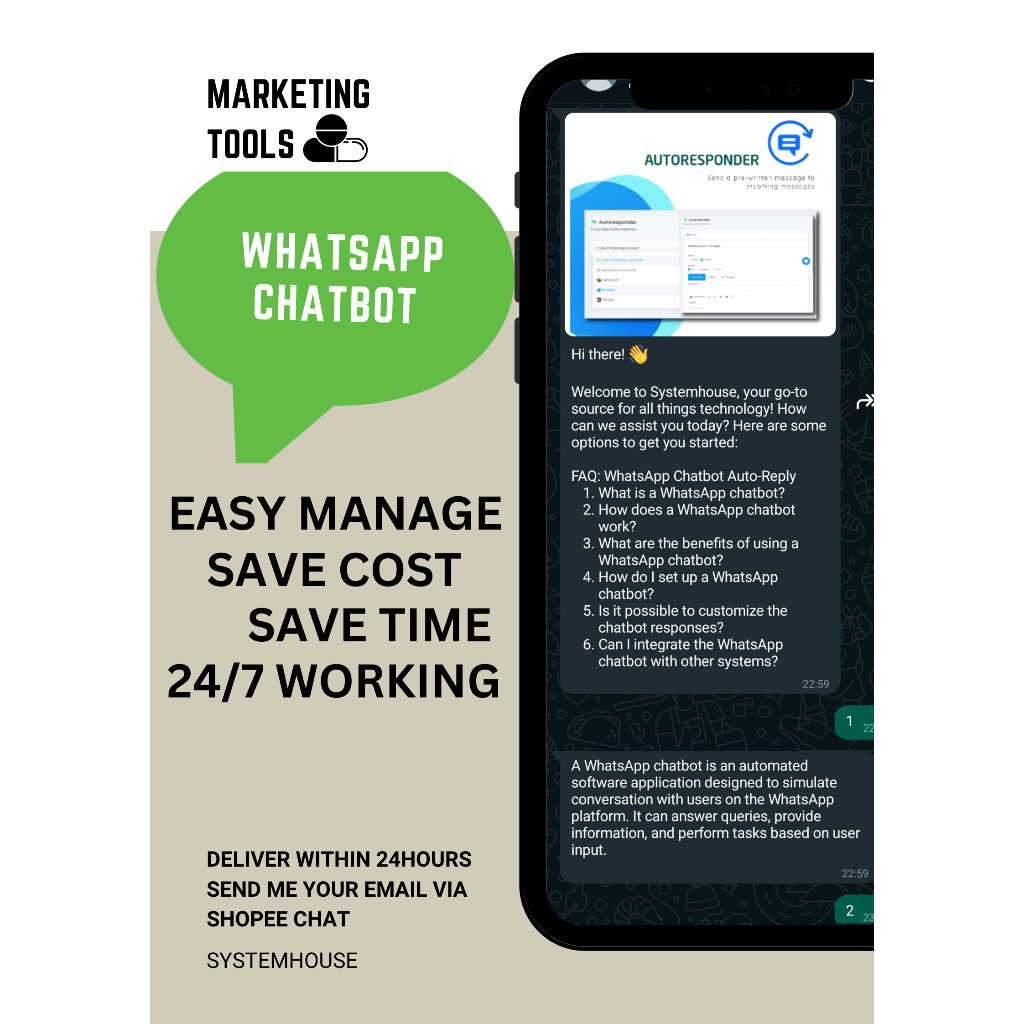 whatsapp-Chatbot-marketing-System | Shopee Malaysia