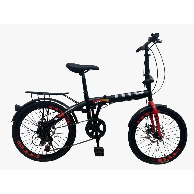 Basikal lipat 20 Inchi GOOD LUCK 100% pasang Ready Stock Folding Bike 7 SPEED Bicycle Sport ...