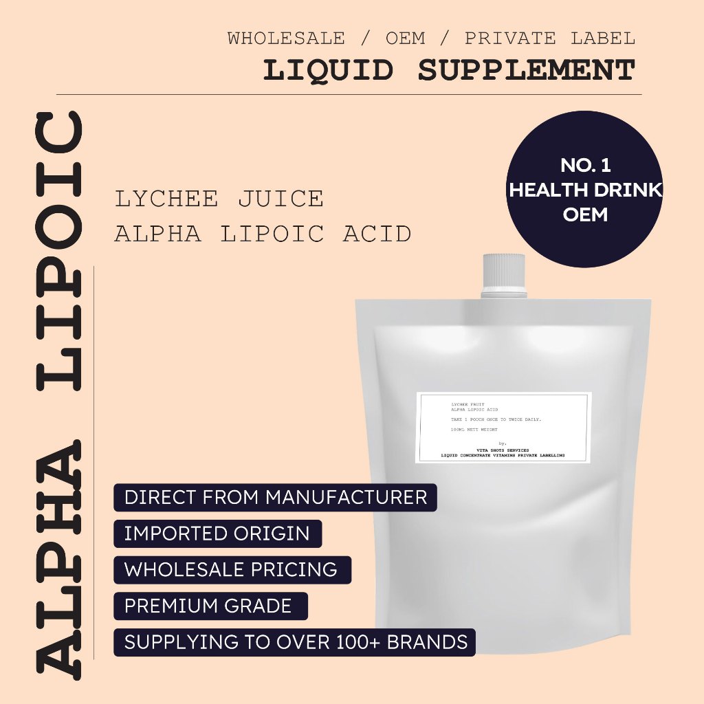 [OEM] Alpha Lipoic Acid Skin Antioxidants Liquid Supplement | Premium ...