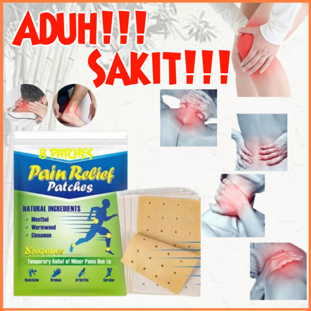 Plaster Tampalan Sakit Sendi Tompok 8 Keping Setiap Pek | Shopee Malaysia
