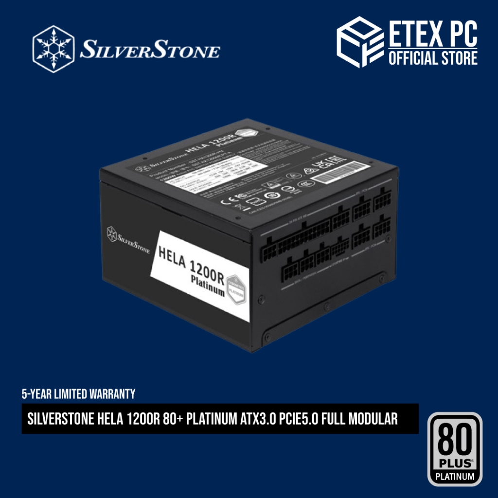 SilverStone HELA 1200R 80+ Platinum ATX3.0 PCIe5.0 Full Modular Power ...