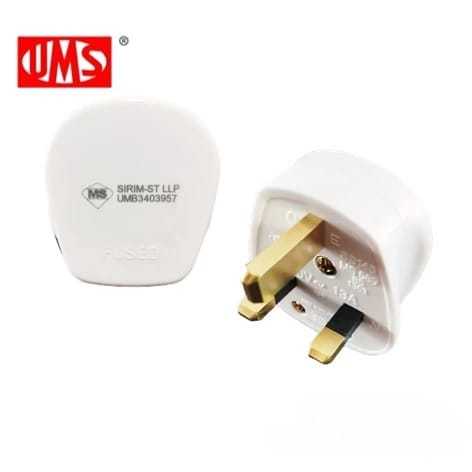 UMS PLUG TOP 13A {3 PIN PLUG} {SIRIM} kepala plug | Shopee Malaysia