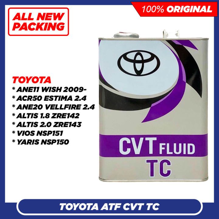 08886-02105 Toyota CVT fluid TC ATF gear oil (4 liter) | Shopee Malaysia