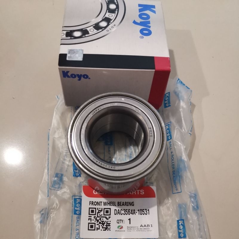 FRONT WHEEL BEARING KOYO FOR TOYOTA PASSO/PERODUA MYVI/KELISA/KENARI ...