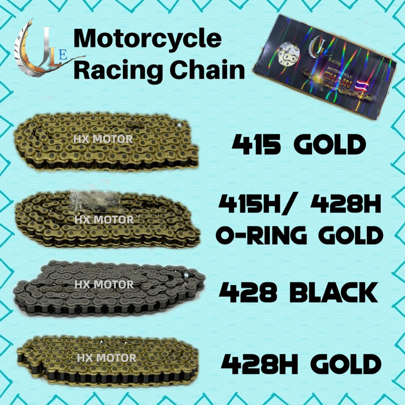🔥JLE Titanium Gold🔥JLE Harden Spocket🔥JLE Motorcycle Chain🔥428🔥428H🔥428 ...