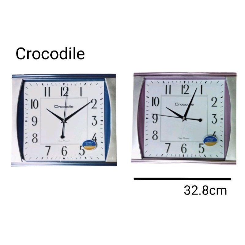 100%ORIGINAL Crocodile Quiet Sweep Analogue Wall Clock CW808 | Shopee ...