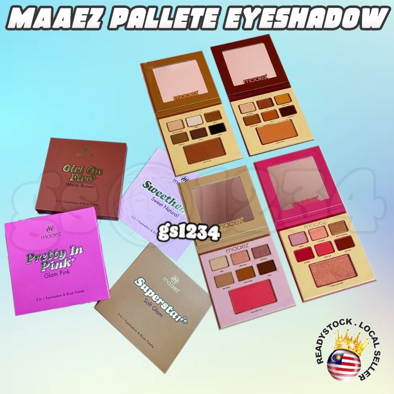MAAEZ EYESHADOW PALETTE highly pigmented colour | Shopee Malaysia