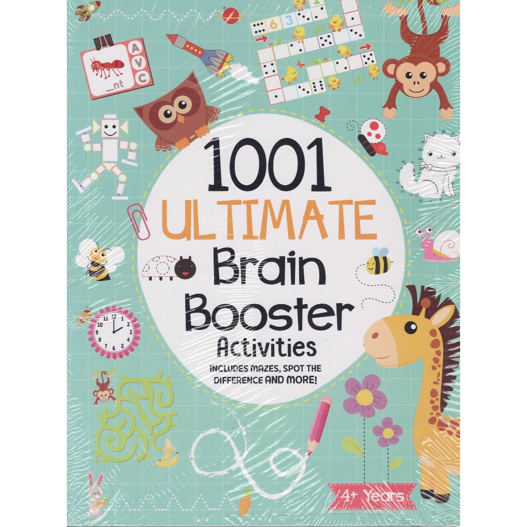 1001 ULTIMATE BRAIN BOOSTER ( Activities Includes Mazes, Spot the ...