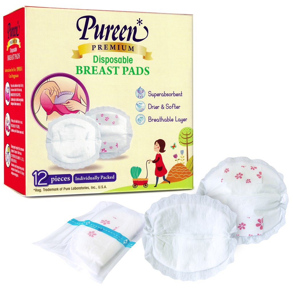 PUREEN PREMIUM DISPOSABLE BREAST PADS 12 PIECES | Shopee Malaysia