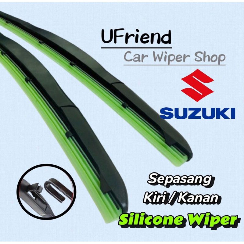 (1Pasang) Suzuki Swift Sx4 APV Jimmy Vitara Alto Silicone Car Wiper ...