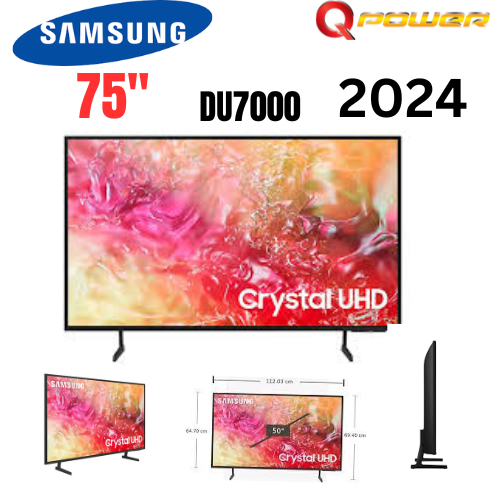 Samsung 75" / 85" Crystal UHD DU7000 4K Smart TV (2024) SAM-UA75DU7000/UA-85DU7000K | Shopee ...