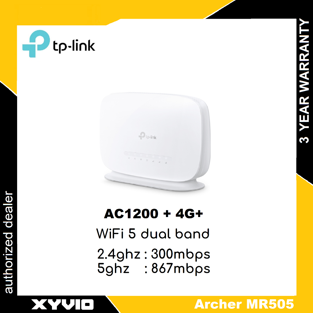 TP-LINK MR505 4G+ Cat6 AC1200 Wireless Dual Band Gigabit Router ...
