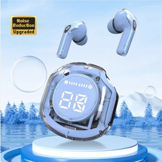 Ultrapod LED Transparent TWS5.3 ENC Wireless Bluetooth Earphone Murah ...