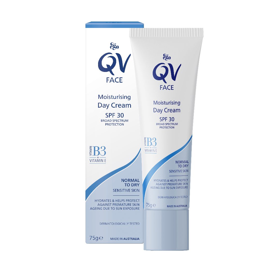 Ego QV Face Moisturising Day Cream With SPF 30 75g (For Normal To Dry ...
