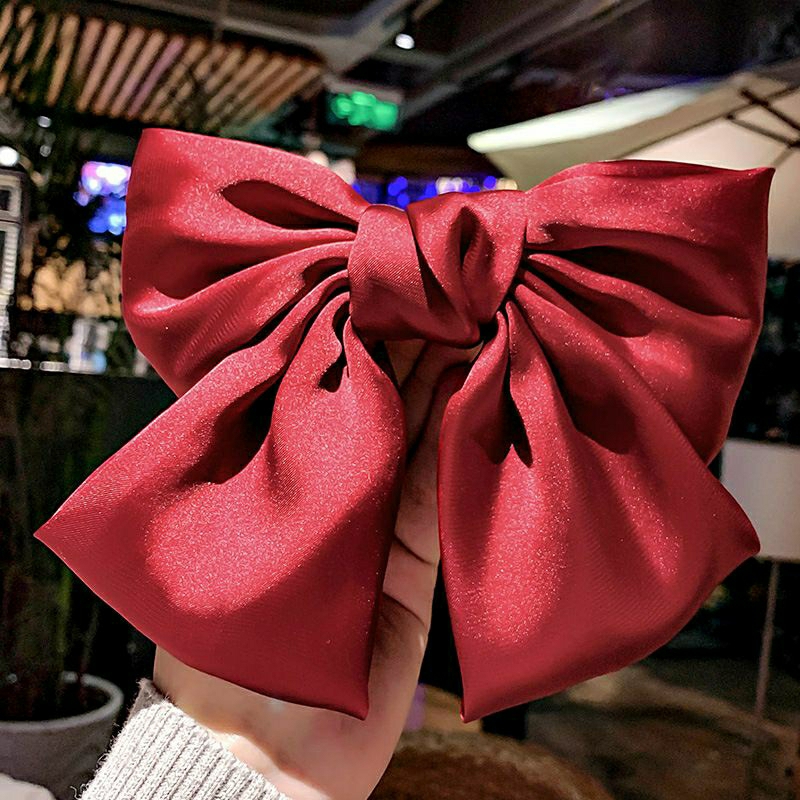 korea style red ribbon hair clip (RS3518) | Shopee Malaysia