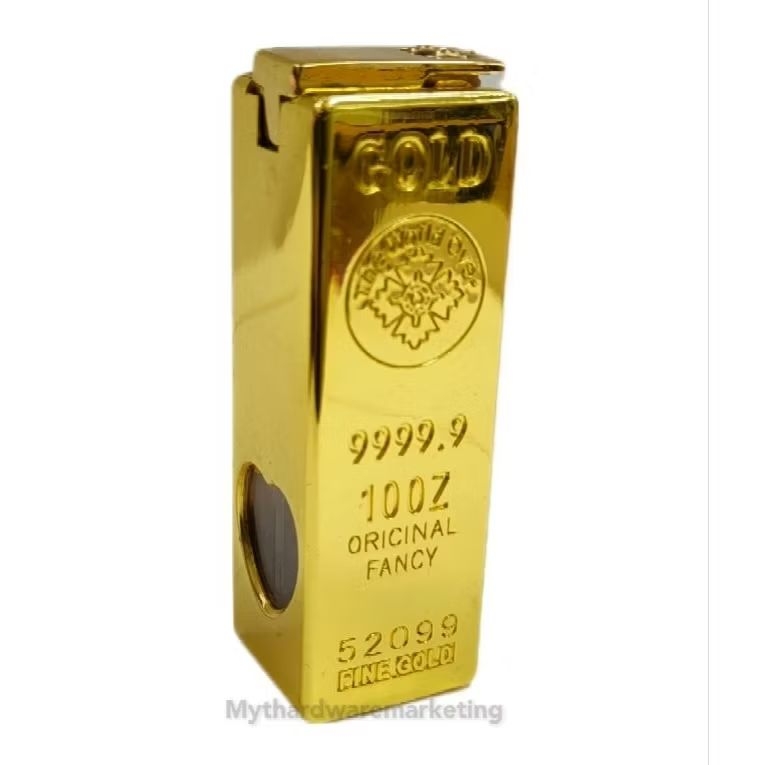 Creative Gold Bar Jet Flame Lighter(Laser Engraved) | Shopee Malaysia