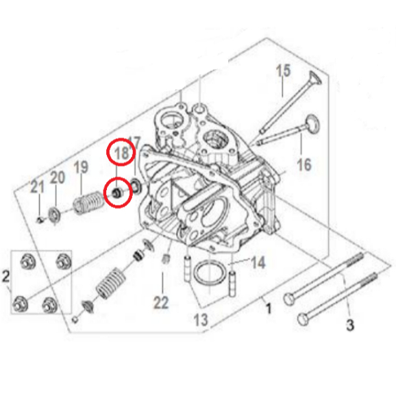 100% ORIGINAL WMOTO ES250i VALVE SEAL RING // P0130122140000 100% ...