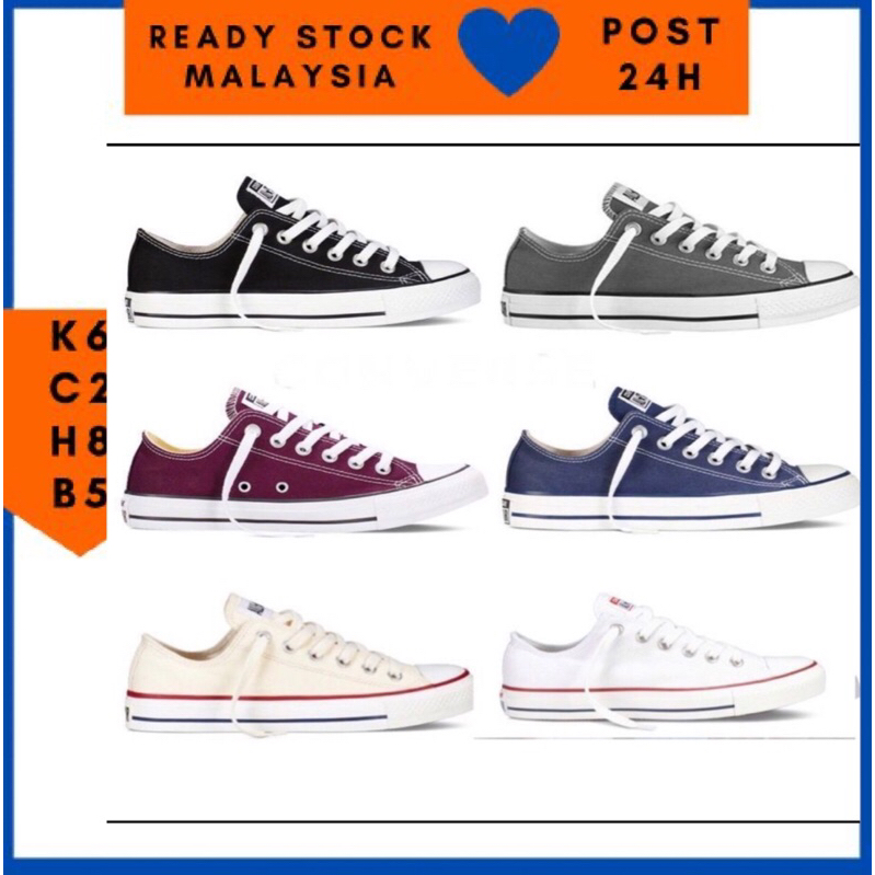 CONVERSE LOW CUT SIZE 36-46 ALL STAR | Shopee Malaysia