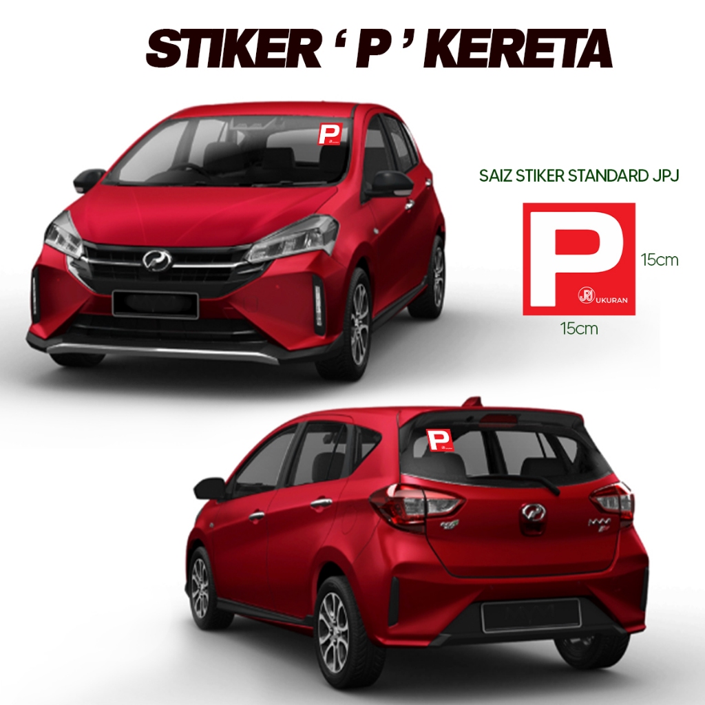 License P/L Sticker for Car & Motor, Pelekat P/L Lesen Kereta & Motor ...