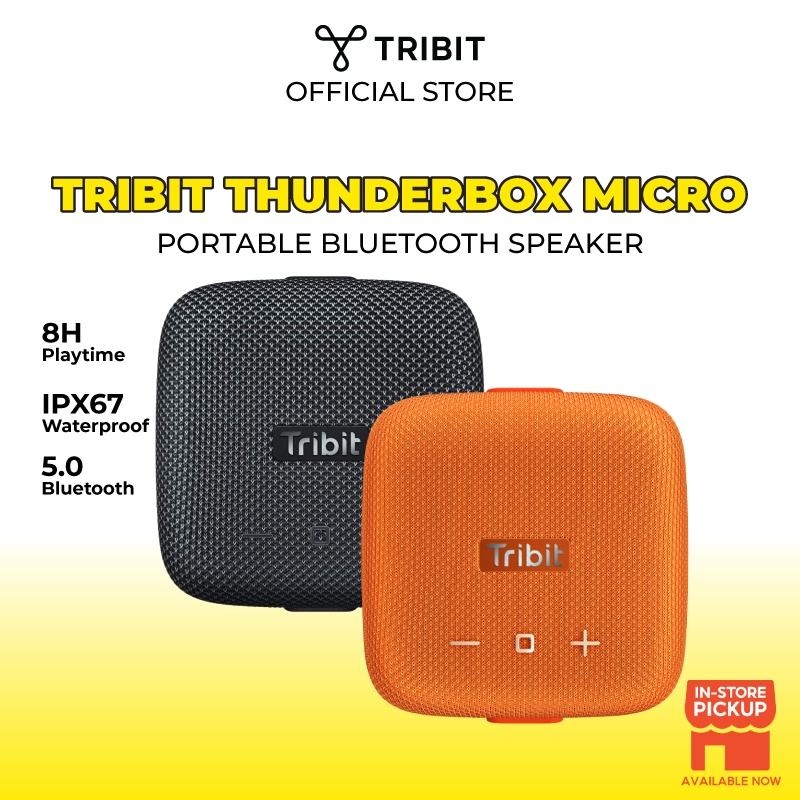 Tribit ThunderBox Micro - Mini Bluetooth Speaker, Waterproof, TWS ...