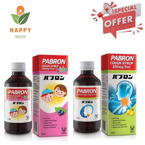 PABRON COUGH SYRUP KIDS (100mg/5ml) | ADULT (250mg/5ml) 120ml - Sirap ...