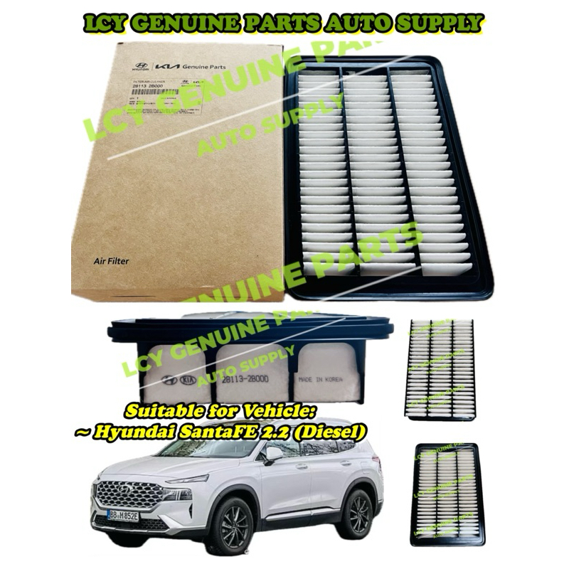 HYUNDAI SANTAFE 2.2 DIESEL 07’ - 09’ AIR FILTER ( 28113-2B000) | Shopee ...