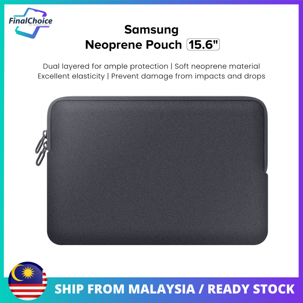 Samsung Neoprene Pouch 15.6" Laptop Pouch Dual Layer For Galaxy Book ...