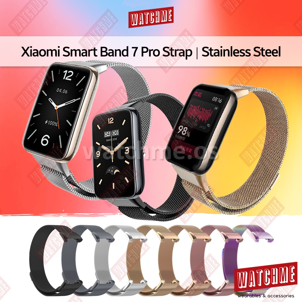 Xiaomi Smart Band 7 Pro (mi band 7 pro) Strap, Stainless Steel Milan ...
