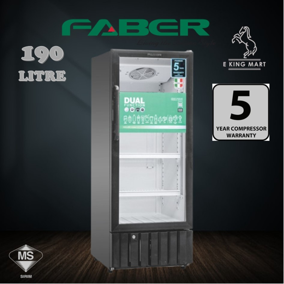 FABER Dual Layer Glass Door Display Chiller 1 door Showcase ...