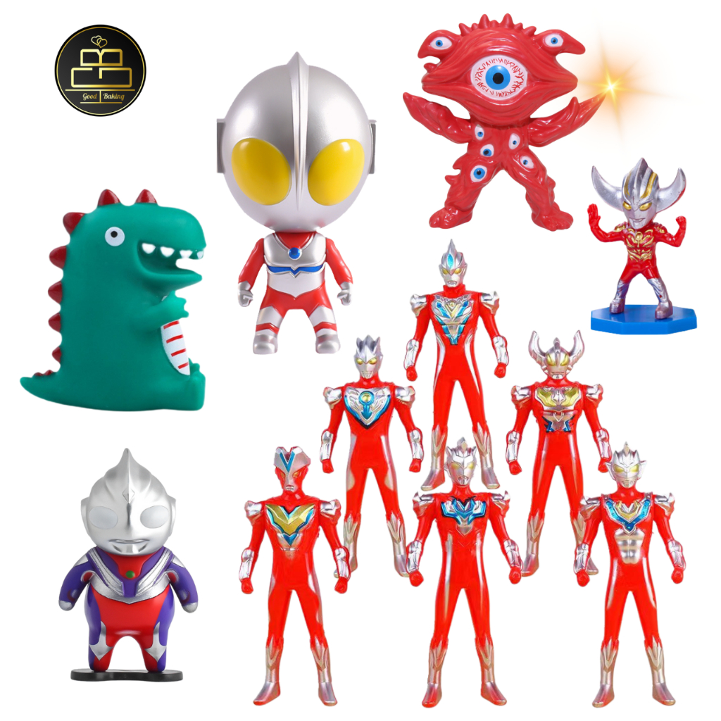 Cartoon Ultraman Cake Topper / Cute Dinosaur Cake Decoration Gan Q ...