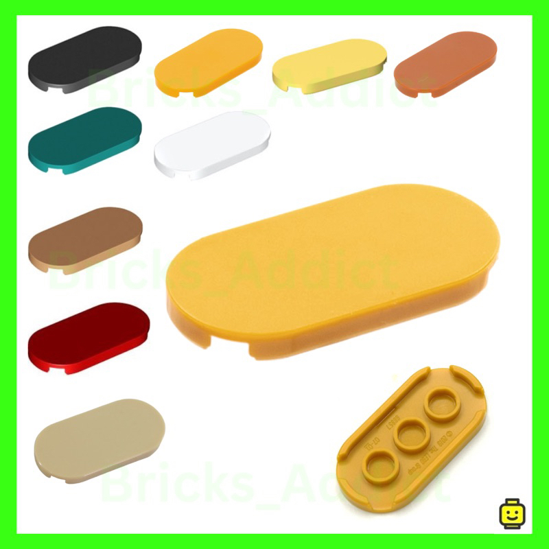 LEGO PARTS (GENUINE) 66857 Tile, Round 2x4 Oval | Shopee Malaysia