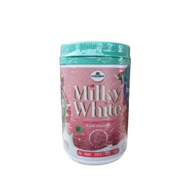 CHERMES MILKY WHITE SUSU PUTIH KULIT BOTOL BESAR 500G 💯%ORIGINAL HQ ...