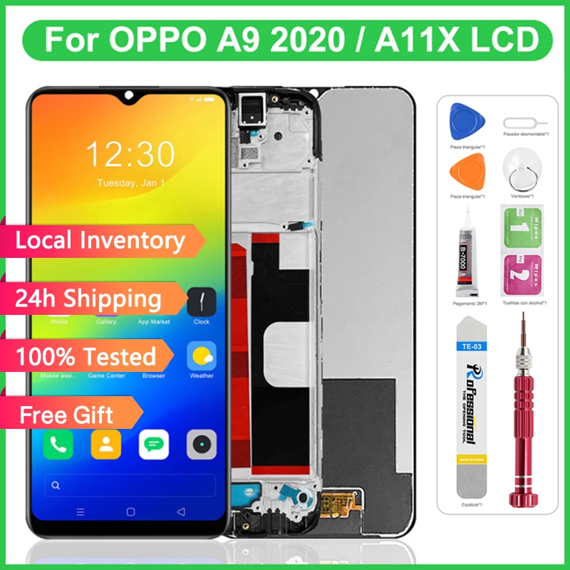 Original LCD with Frame for OPPO A9 2020/A5 2020/A31/A11X/A8/REALME C3 ...