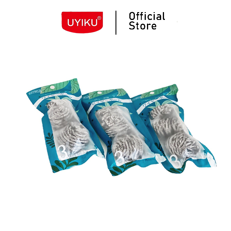 UYIKU Cleaning Steel Wool Ball (3 Pcs/Pack) | Shopee Malaysia