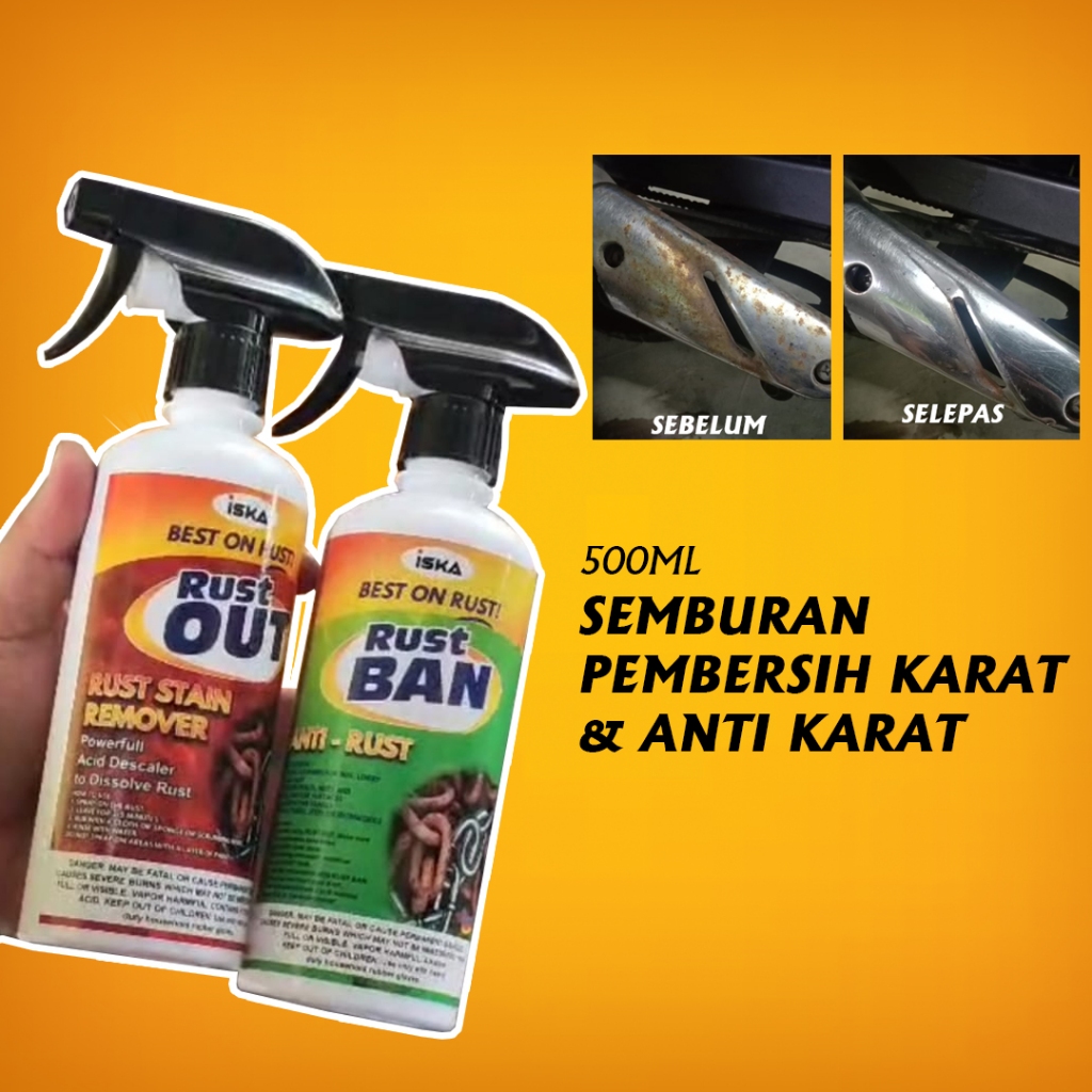 Pembersih Karat Cuci Karat Metal Rust Remover Pencuci Karat Spray Karat ...